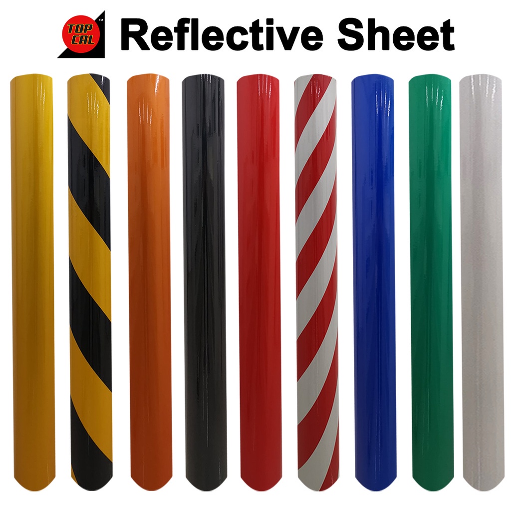 TOPCAL PVC Reflective Sheet Sticker Vinyl 4ft width | Shopee Philippines