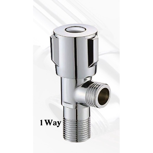 Two Way Angle Valve 1/2" Angle Valve with Ring Cover for Faucet Toilet ...
