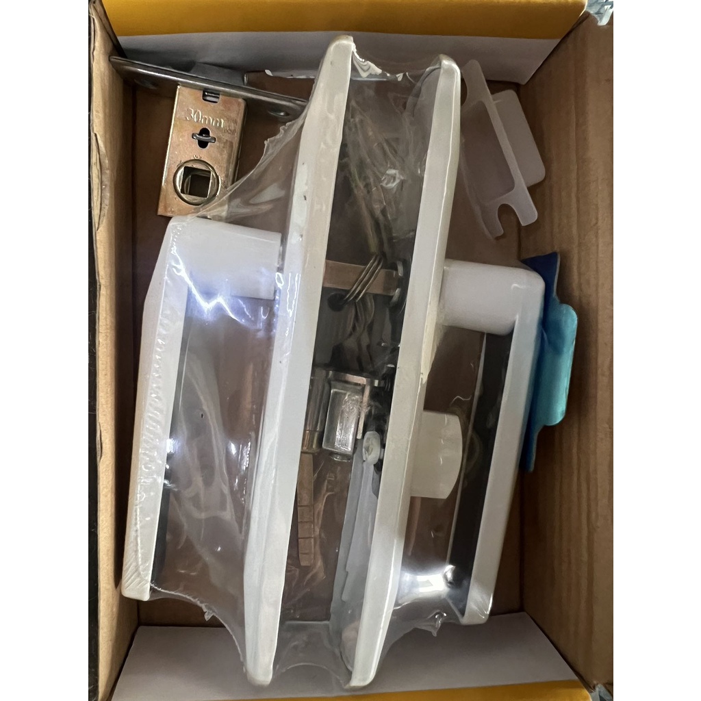 ALCO 301 LOCKSET BLACK/WHITE Toilet kitchen glass door lock bathroom ...