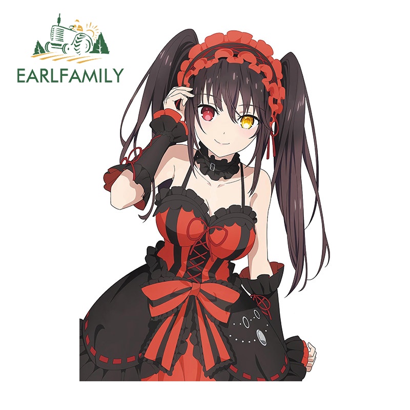 EARLFAMILY 13cm x 9.3cm DATE A LIVE Tokisaki Kurumi Car Stickers Lovely ...