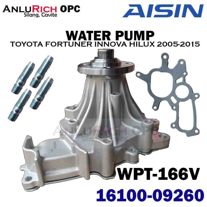 WATER PUMP for TOYOTA FORTUNER INNOVA HILUX 2005-2015 AISIN PART NO ...