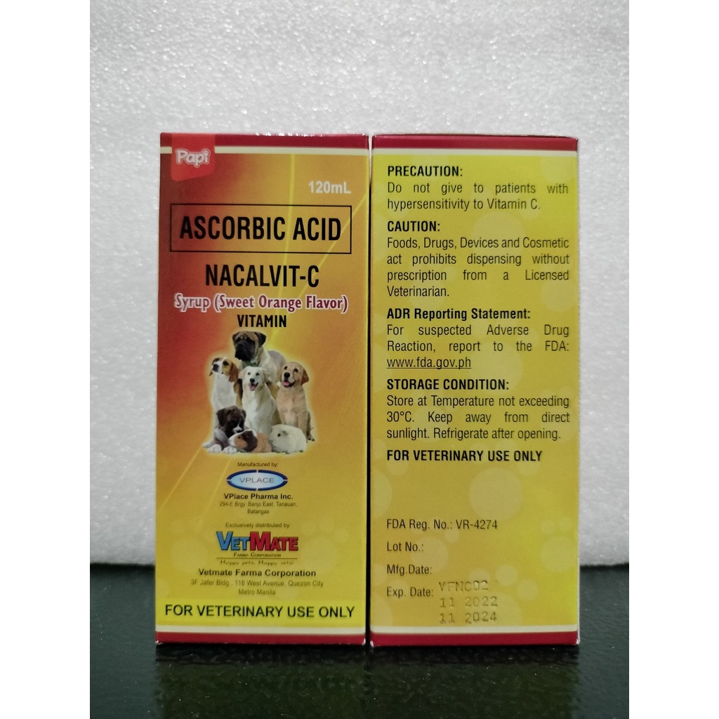 NACALVIT C SYRUP SWEET ORANGE FLAVOR (ASCORBIC ACID) 120ml | Shopee ...
