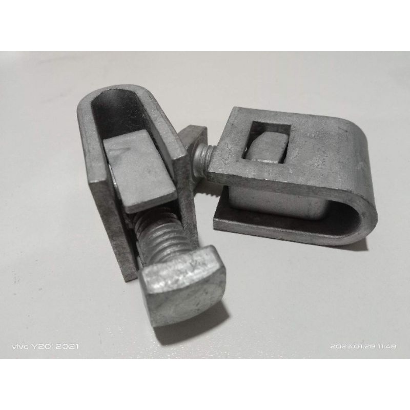 Hot Dip Galvanized Strand Clamp Top Set | Shopee Philippines