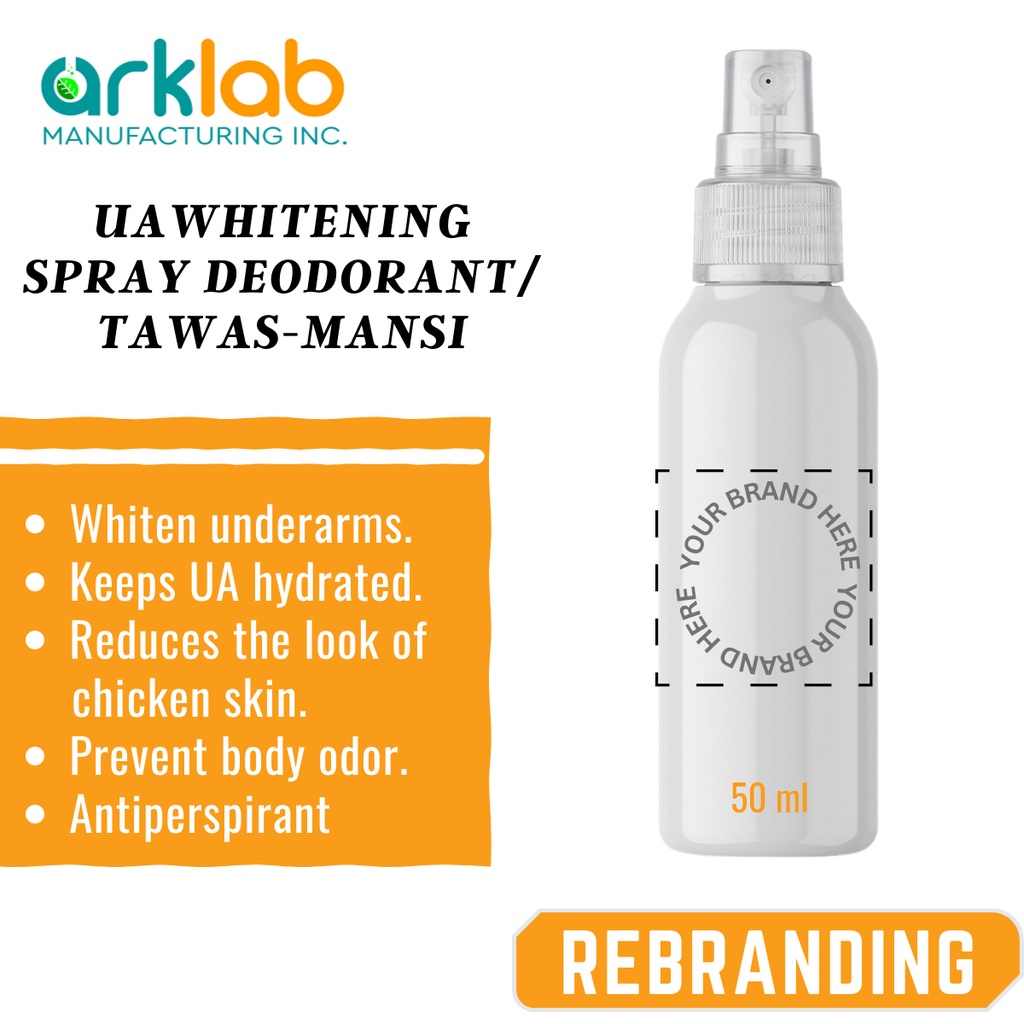 Arklab Underarm Whitening Spray Deodorant for Men Women for Rebranding Long lasting Protection ...