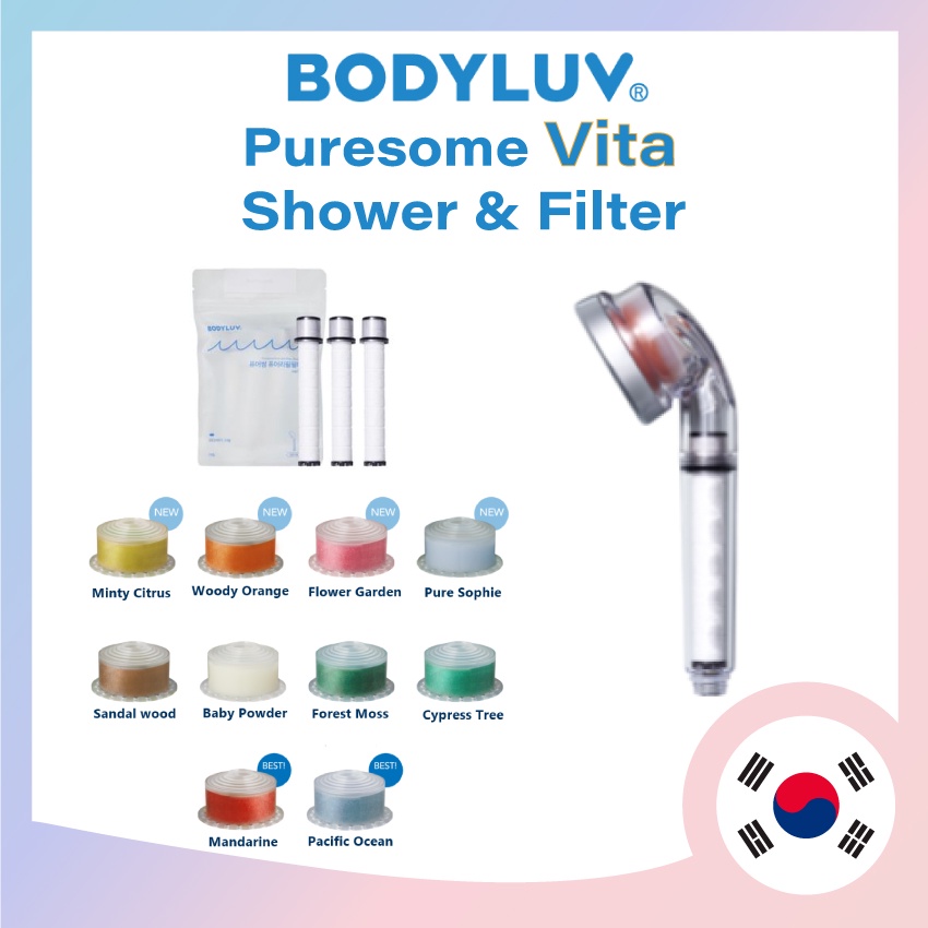 [ BODYLUV ] Puresome VITA Shower head , Vita Filter, Pure Filter | Shopee Philippines