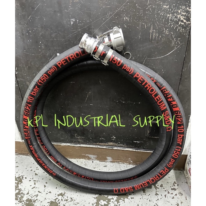 Tanker hose fuel tanker hose 2” x 15ft discharge suction hose with male ...