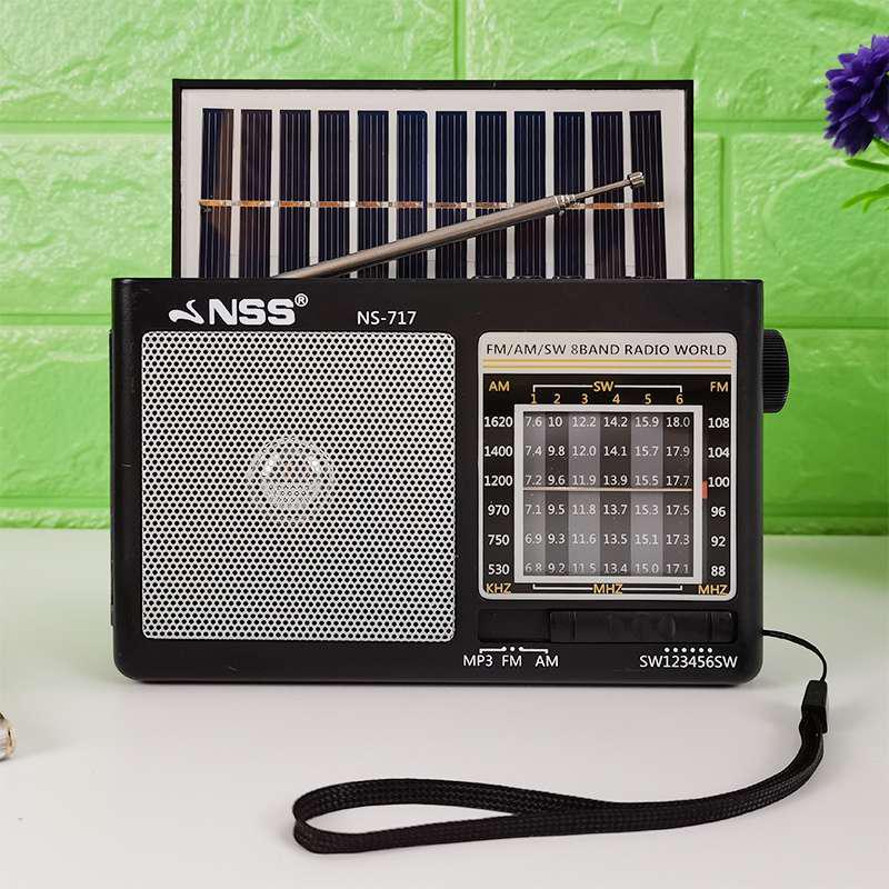NSS Solar bluetooth radio AM/FM/SW 3-band radio with USB/TF music ...