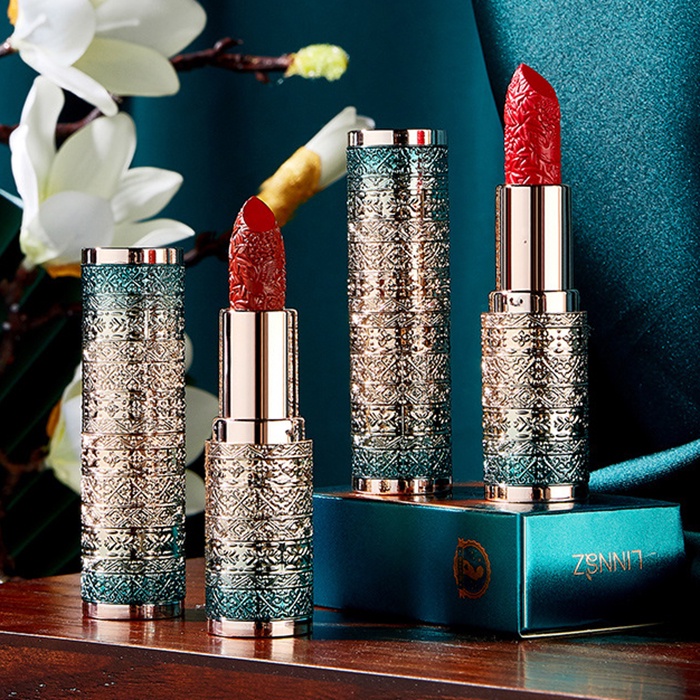 Variety of velvet matte lipstick does not fade Chinese style carved ...