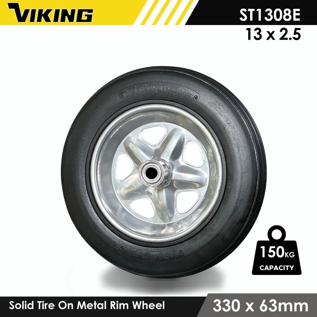 RUBBER WHEEL with Bearing for Hand Truck/Wheelbarrow/ Push Cart ...