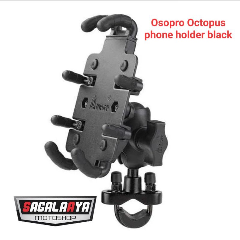 HP Osopro black octopus cell phone Holder, anti-vibration rear view ...