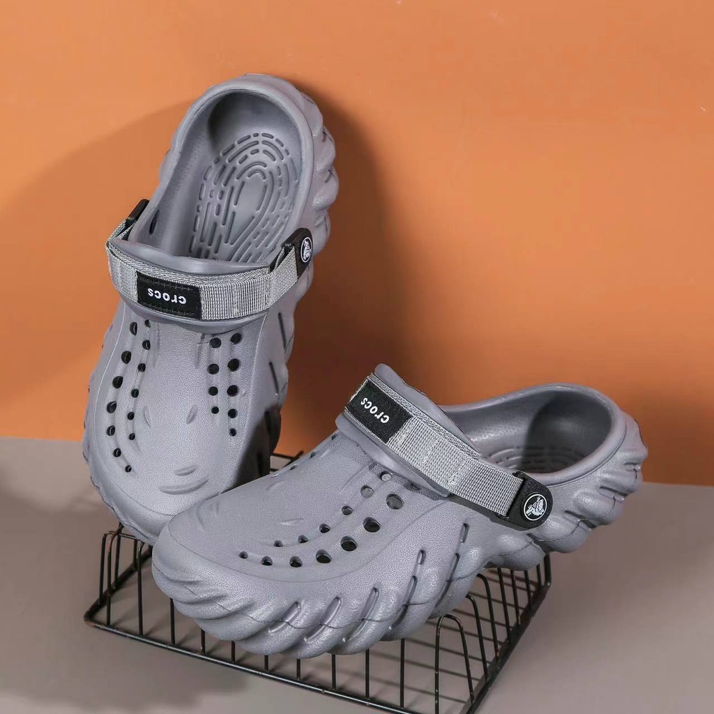 ECHO CLOG crocs sandals for men slippers Beach Thick Sole Anti Slip ...