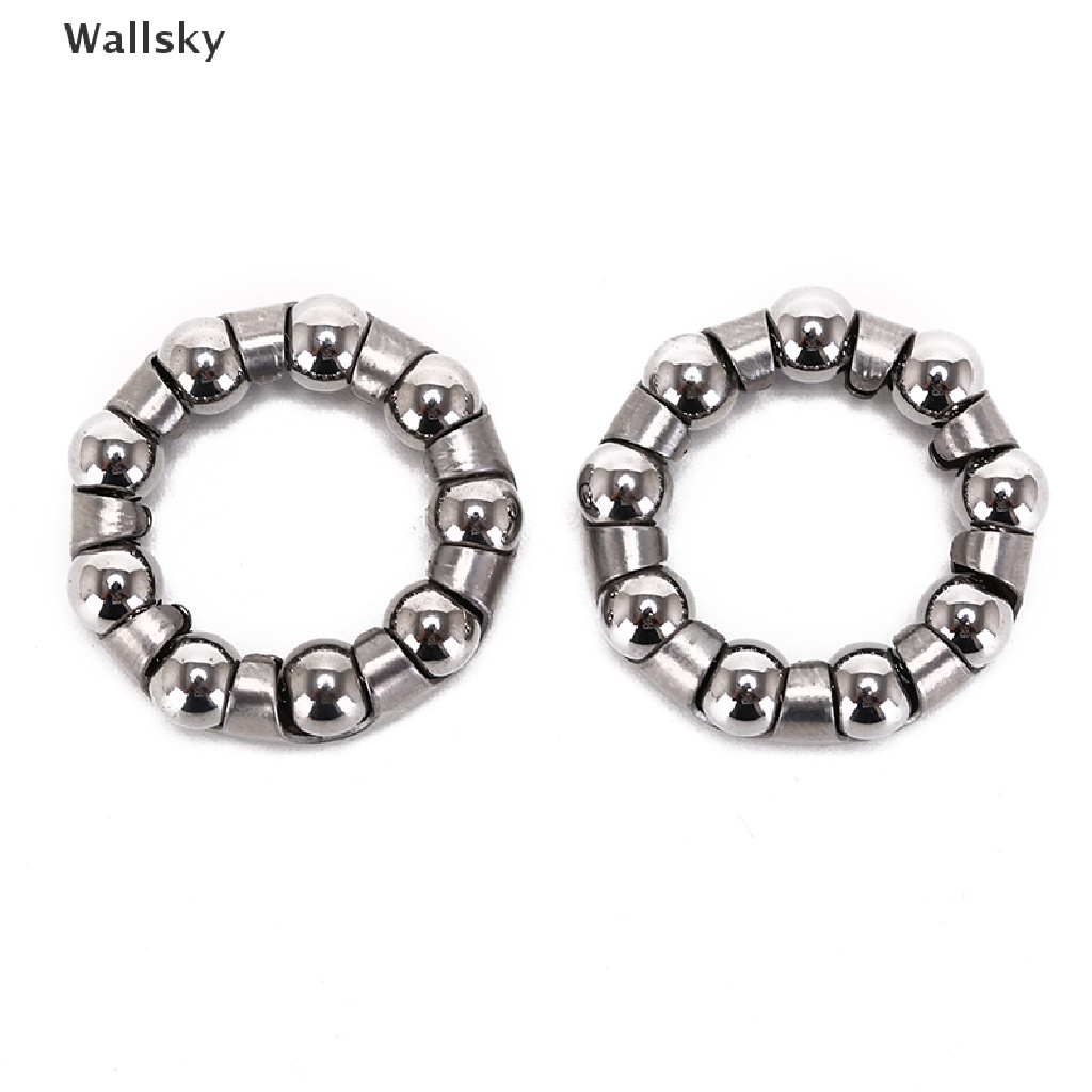 Wallsky> 2pcs bicycle rear wheel axle 1/4 inch x 9 ball bearing cages ...