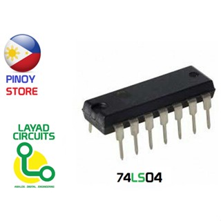 74LS04 NOT INVERTER Gate 7404 logic circuit IC gate Quad 14 pin digital ...