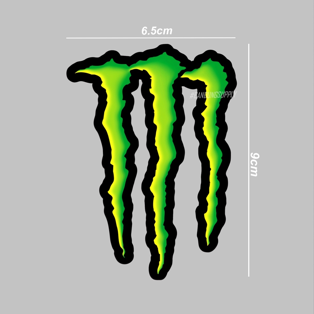 Vinyl monster logo Sticker / racing monster Sticker/motocross/ATV/trail ...
