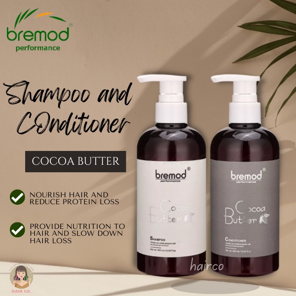 Bremod Cocoa Butter Shampoo and Conditioner Premium 250ml | Shopee ...