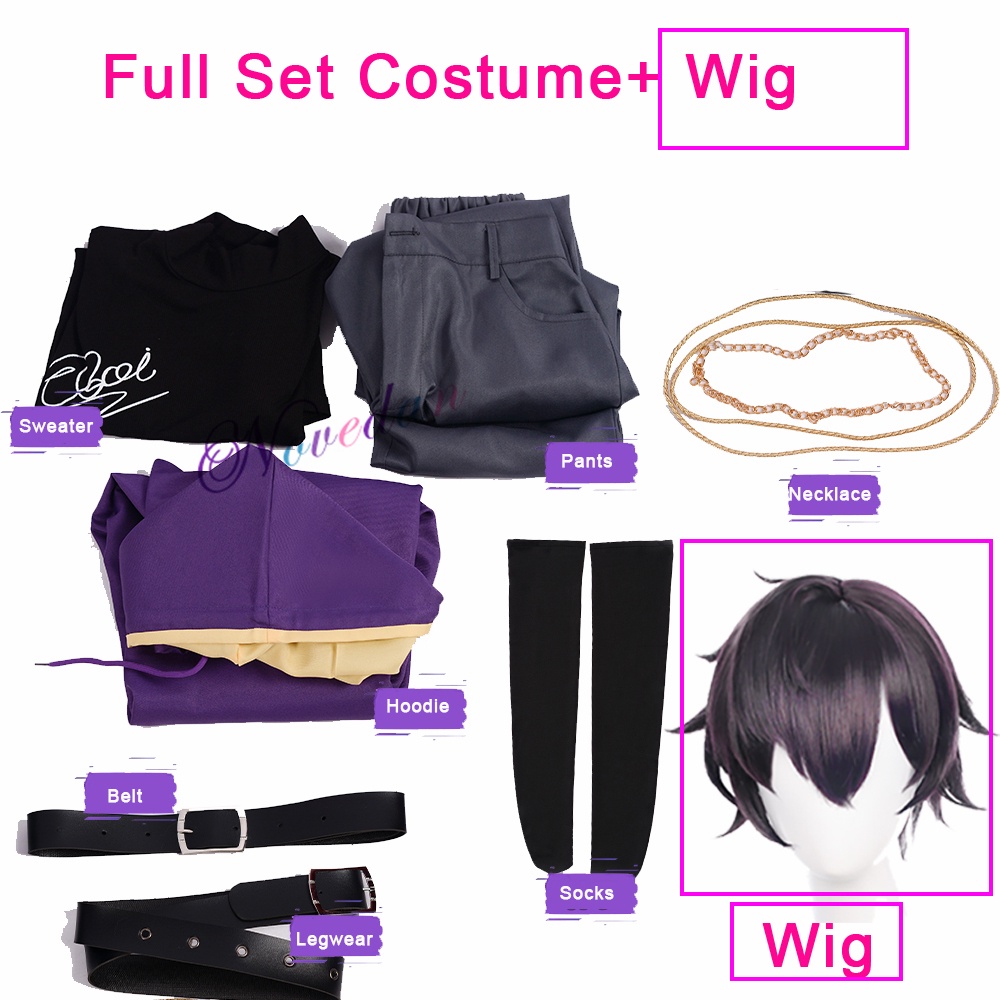 VTuber Luxiem Shoto Dog Shxtou Cosplay Costume NIJISANJI Fancy Party ...
