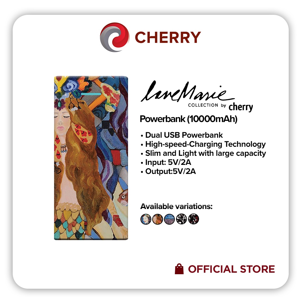Love Marie Collection by: Cherry Powerbank (10000mAh) | Shopee Philippines