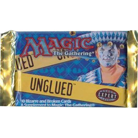 UNGLUED BOSTER PACK Brand New Sealed Vintage MTG Pack Magic the ...