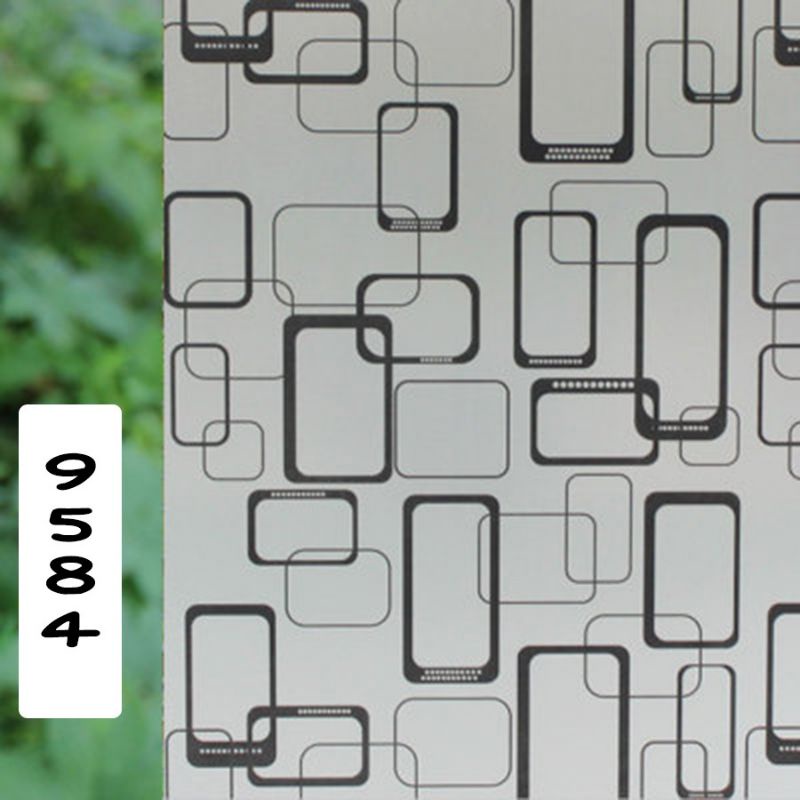 HITAM Black minimalist checkered glass sticker measuring 120cm | Shopee ...