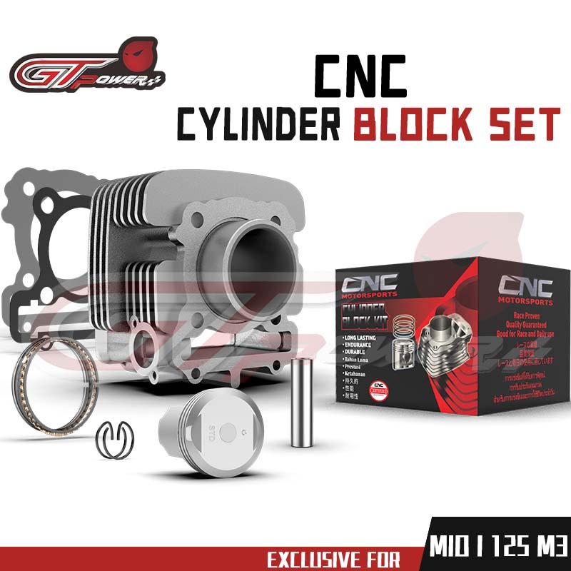 ⭐️CNC Cylinder Block Set MIO I 125 / MIO I 125 M3 / MIO SOUL I 125 STD ...