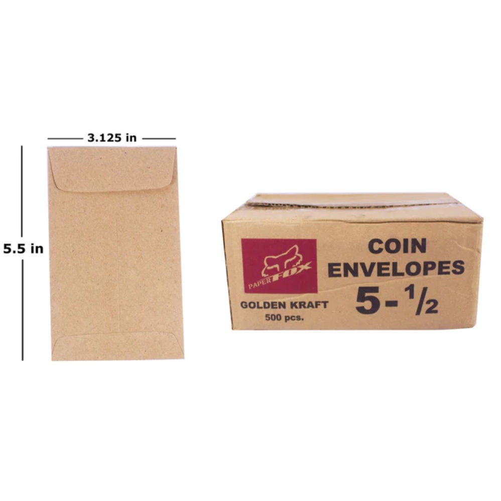 Kraft Paper Brown Coin Envelope for Savings Gift (500pcs a box ...