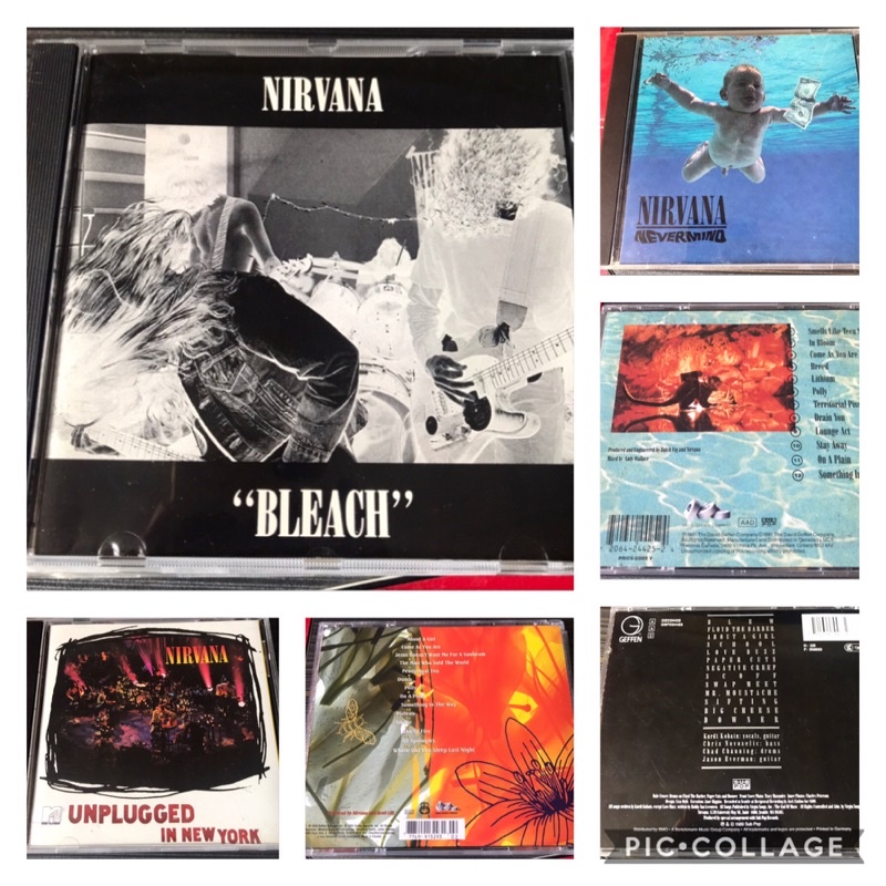 NIRVANA NEVERMIND, BLEACH & UNPLUGGED IN NEW YORK ALBUM CDS EX | Shopee ...