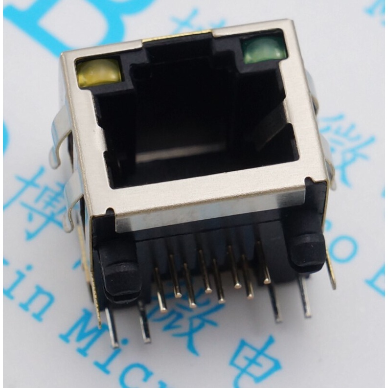 RJ45 Socket 56 With Shrapnel With Light Network 90 Degree Horizontal ...