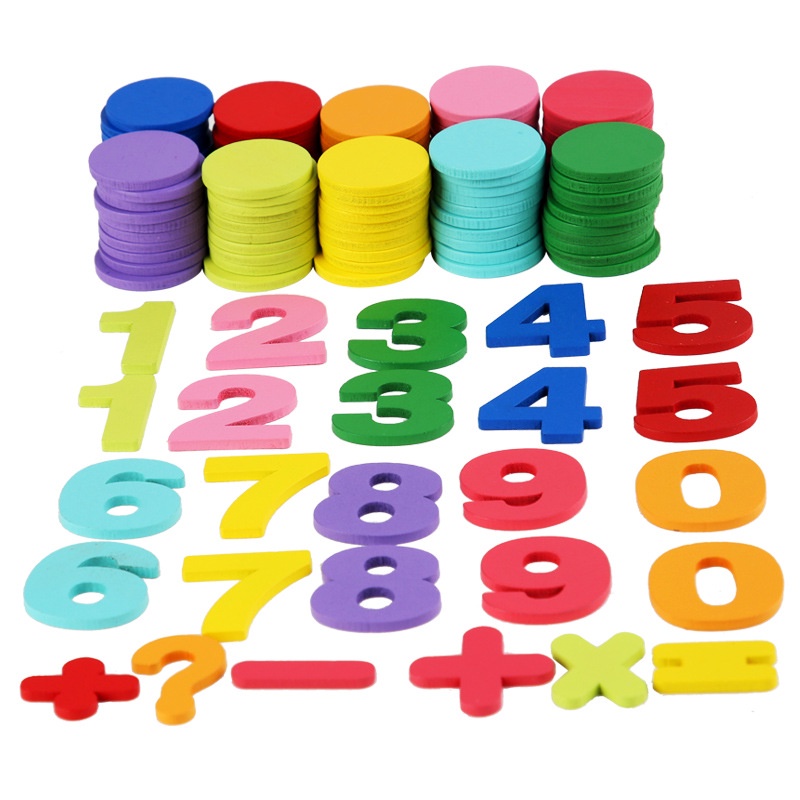 JLT Wooden Colorful Number Operation Counting Tokens Toy | Shopee ...