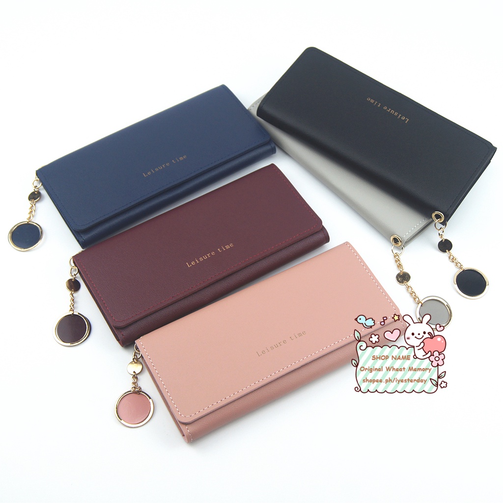 Korean Design Long Ladies Wallet Thin Design Elegant Fashion Ladies ...