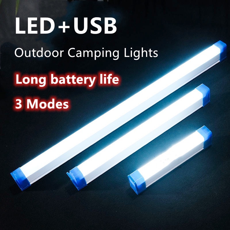 Rechargeable 40W 60W 100W LED LIGHT TUBE /USB lamp USB charging Emergency Light Outdoor Portable ...