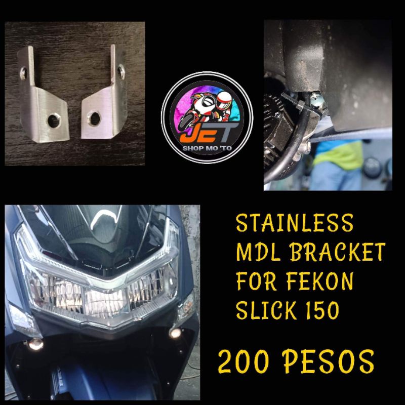 STAINLESS MDL BRACKET FEKON SLICK 150 | Shopee Philippines
