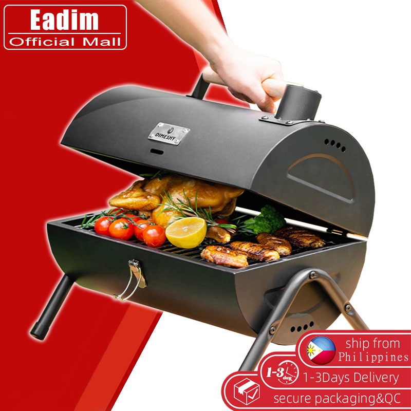 【Ready Stock】Dimeshy Charcoal BBQ Grill Set Outdoor Barbecue Smoke ...