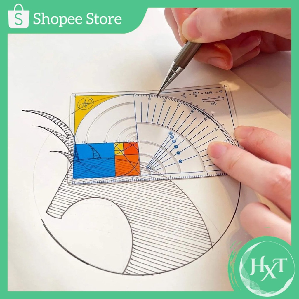 HXT Ruler, Protactor, The Set Squares Right-Angled Triangle Transparent ...