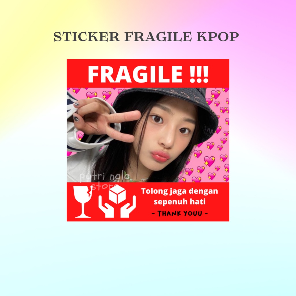 Sticker STICKER FRAGILE KPOP SEAL CUSTOM Girl Group Version BLACKPINK ...