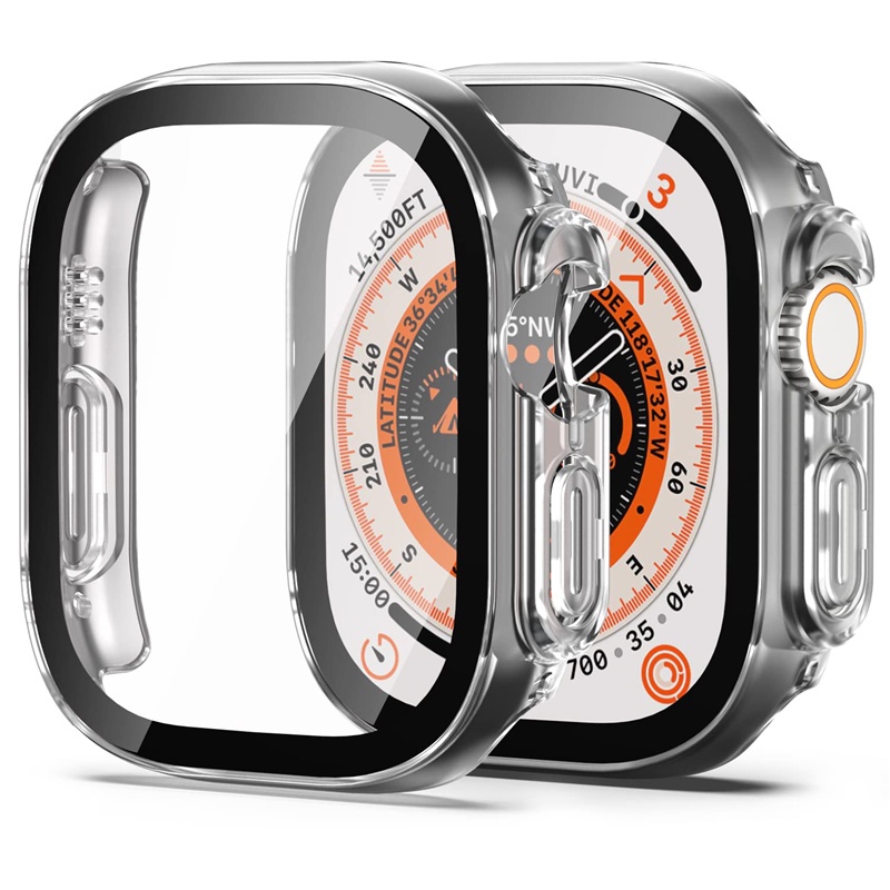 Glass + Case For Apple Watch Series 10 9 46MM Ultra 2 49mm 45mm 41mm ...