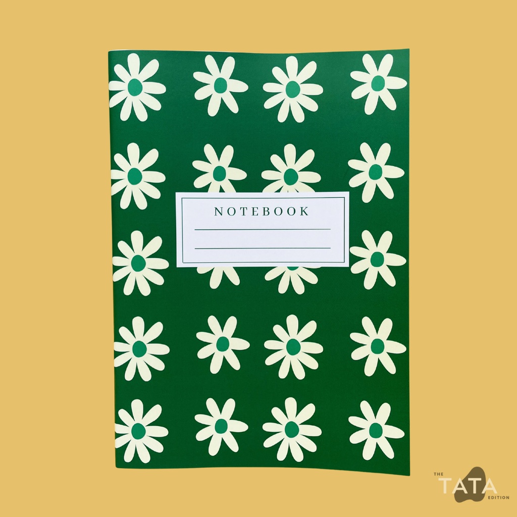 Colourful A5 Lined Notebook (Daisy: Green) | Shopee Philippines