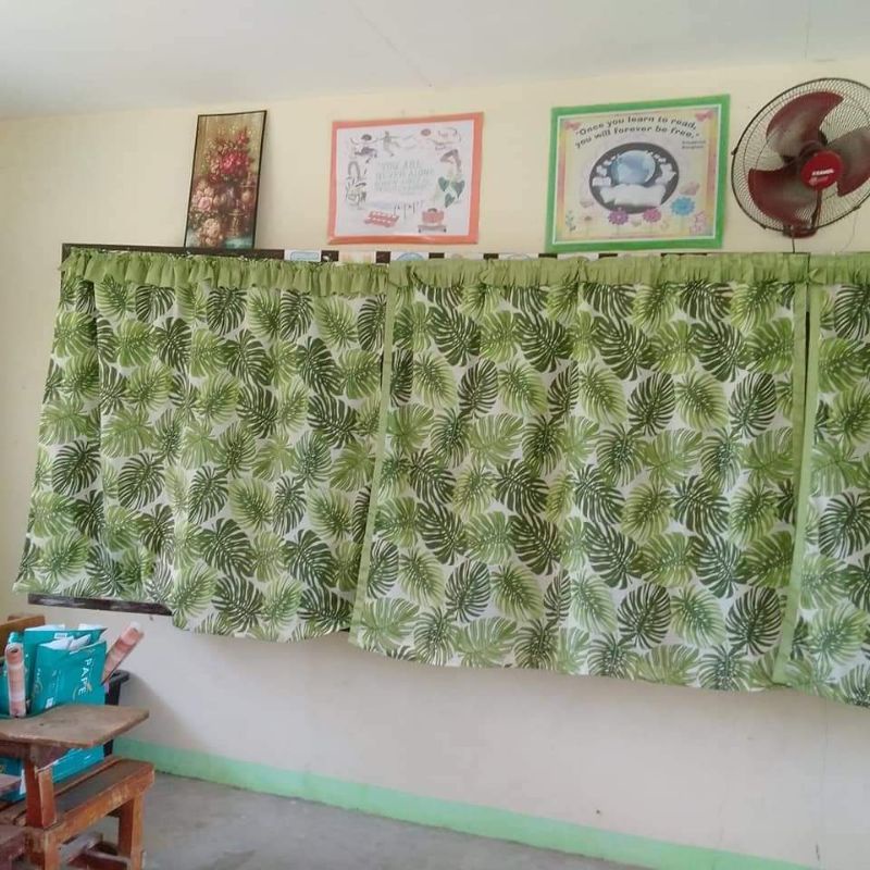 JC Curtain Shop | DepED Printed Blackboard Curtain Cover 60x50 inches ...