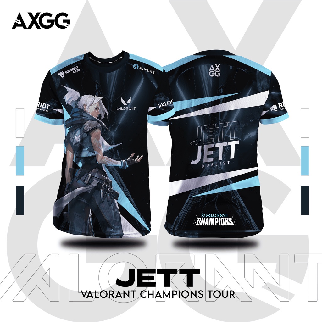 AXGG ' Valorant VCT - Jett ' Gaming Shirt | Shopee Philippines