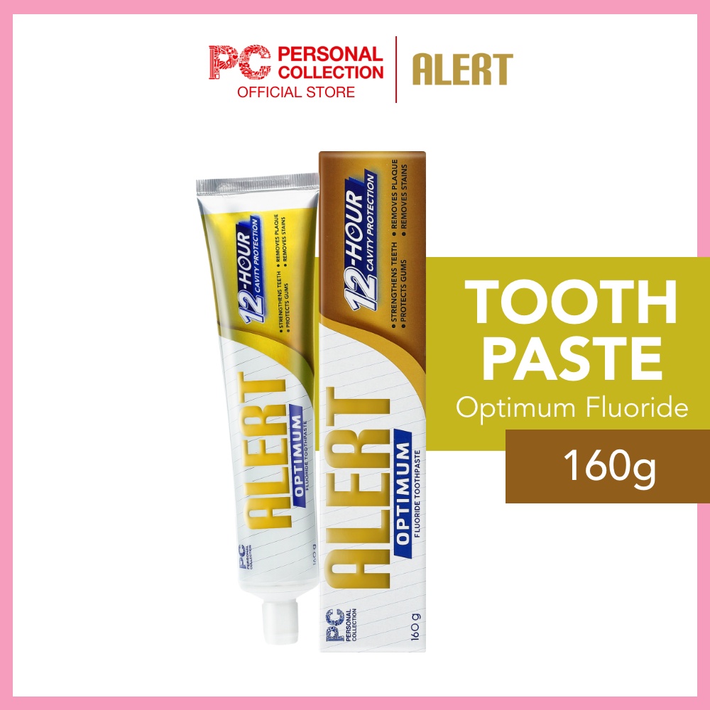 Alert Optimum Fluoride Toothpaste 160g Personal Collection | Shopee ...