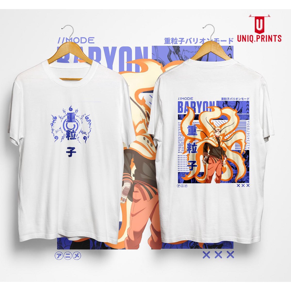 UNIQ.PRINTS NARUTO BARYON MODE GRAPHIC COTTON TSHIRT FOR MEN AND WOMEN ...
