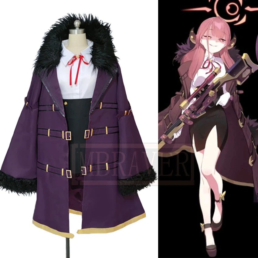 Blue Archive Rikuhatima Aru Uniform Cosplay Game Jacket | Shopee ...