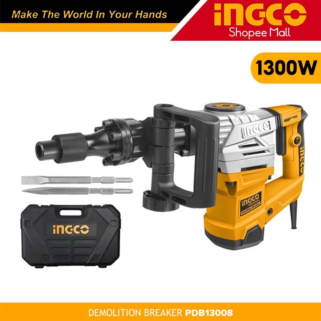 Ingco PDB13008 Industrial HEX Demolition Breaker / Chipping Hammer ...