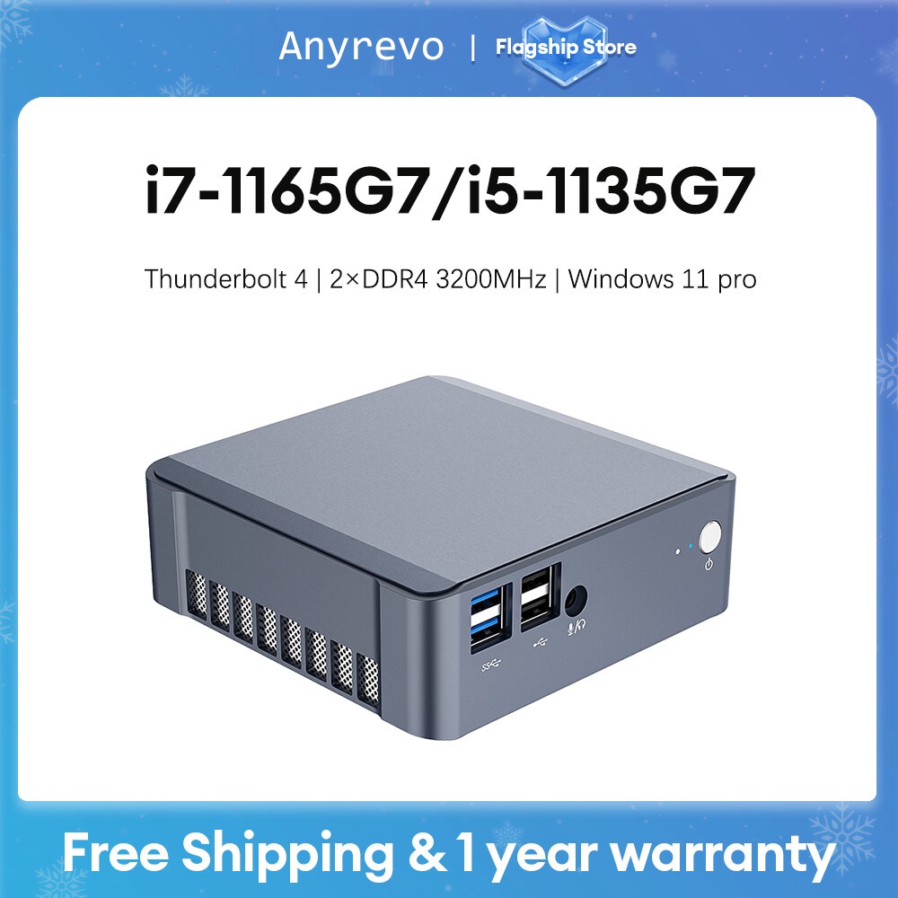 11th Gen Thundbolt 4 Mini PC MU05 Intel Core i7 1165G7 i5 1135G7 3200MHz Gaming Desktop Computer ...