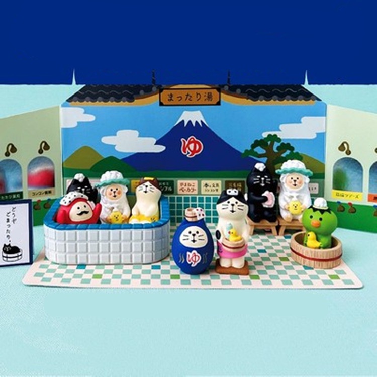 Japanese Style Groceries zakka Orange Series Home Cat Resin Cute Ornaments Gifts Miniature ...