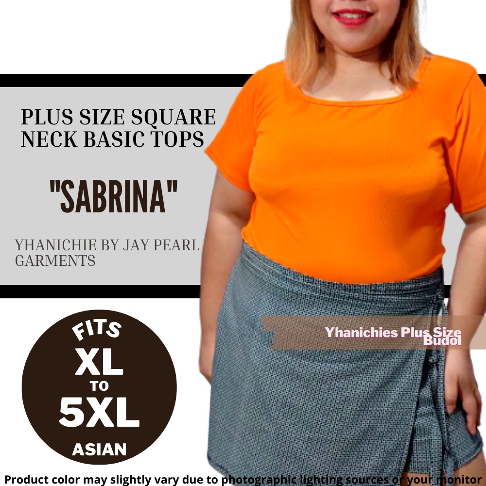 Sabrina: Plus Size Square Neck Blouse fits XL-5XL | Shopee Philippines