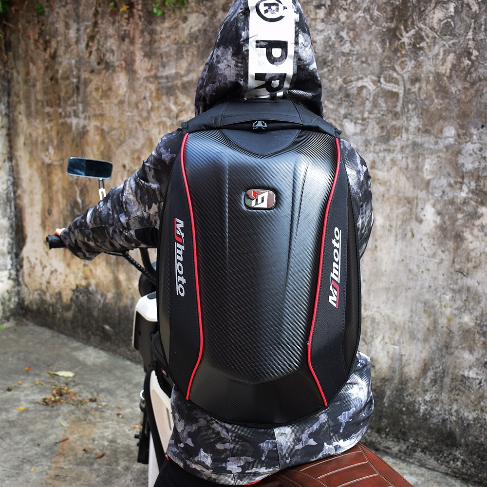 Carbon Motorcycle Backpack Waterproof Motocross Helmet Bag High ...