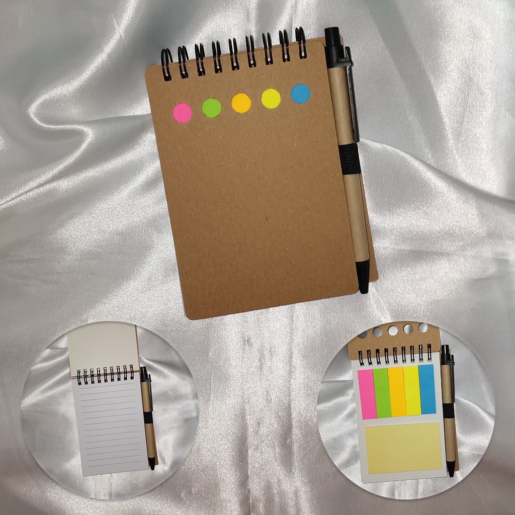 Mini Notebook with Sticky Notes and Pen | Shopee Philippines