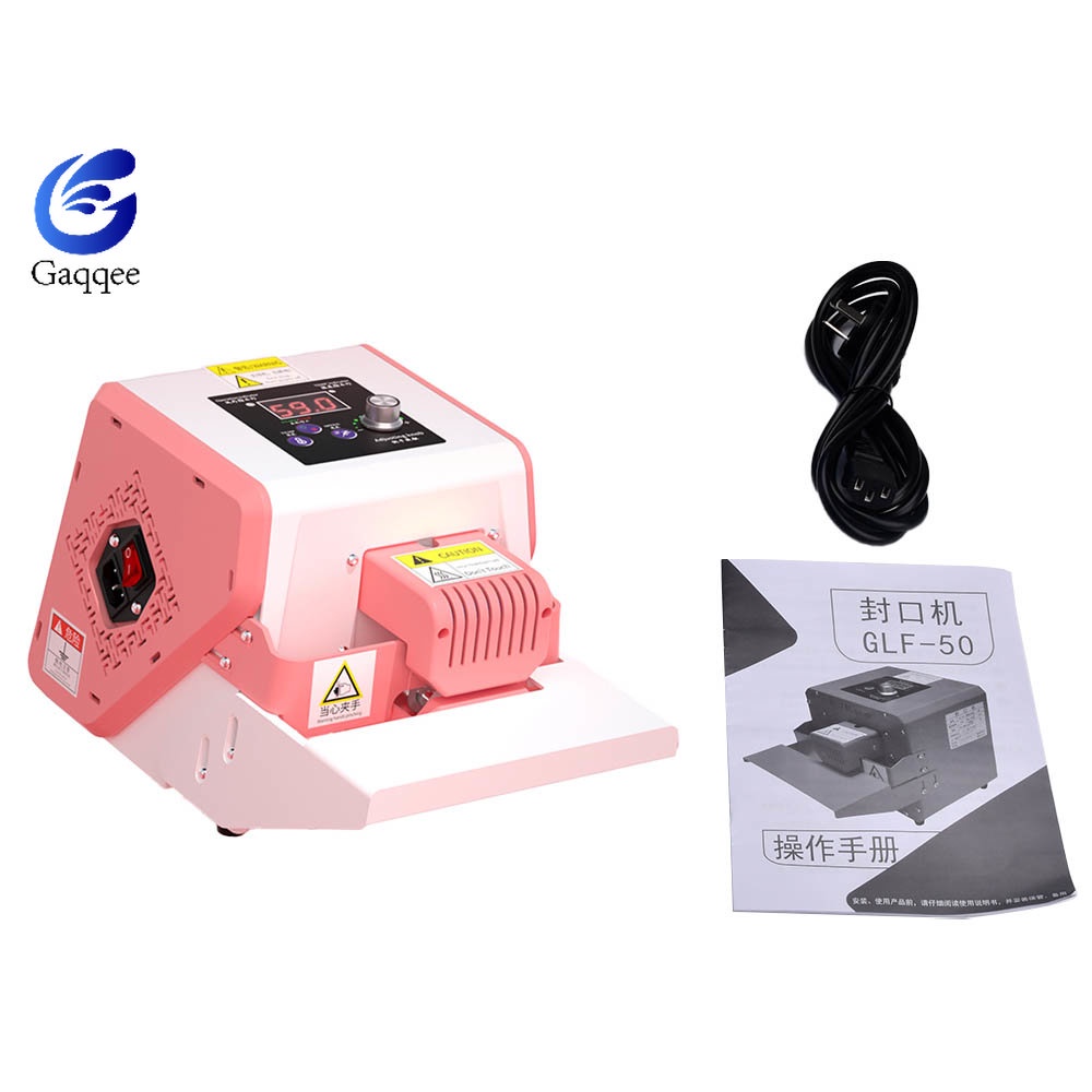 GAQQEE GLF-50P AC220V Heat Sealer Plastic Bag Sealing Machine ...