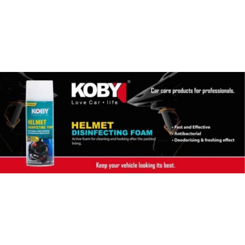 KOBY HELMET DISINFECTING FOAM. | Shopee Philippines
