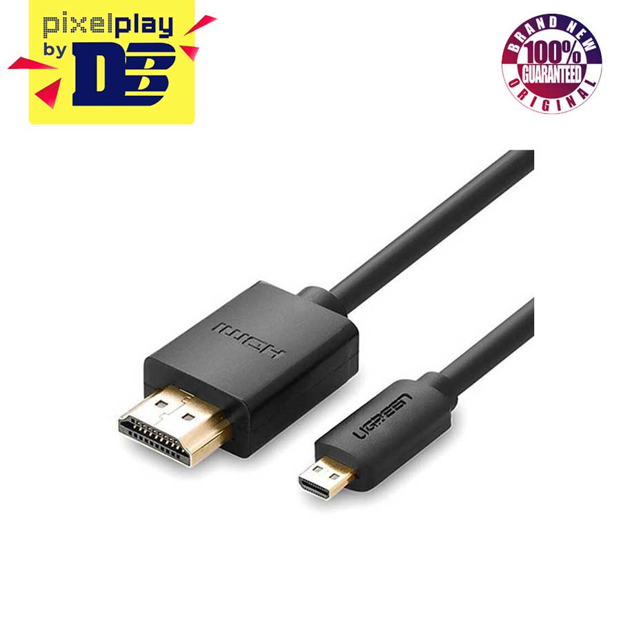 Ugreen Micro HDMI Male To HDMI Male Cable 1.5m (Black) (HD127/30102) | Shopee Philippines